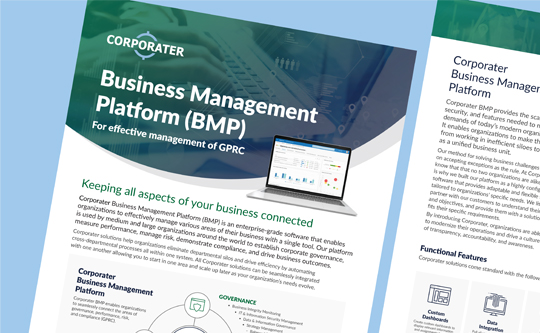 Business Management Platform (BMP) | Corporater Platform | Corporater