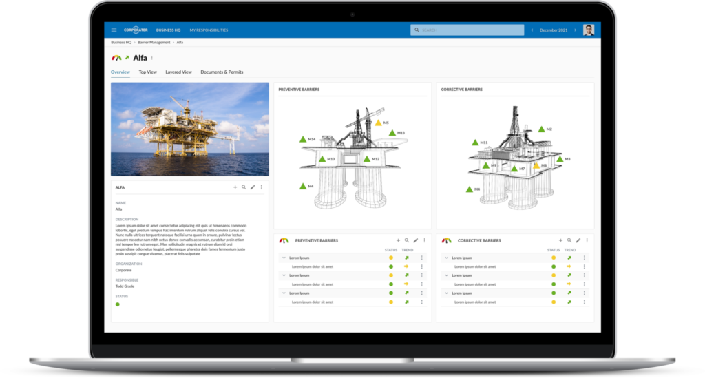 Barrier Management Software | Risk Management Solutions | Corporater