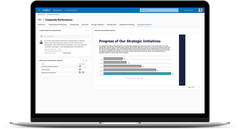 Corporate Performance Management Software | Performance Management ...