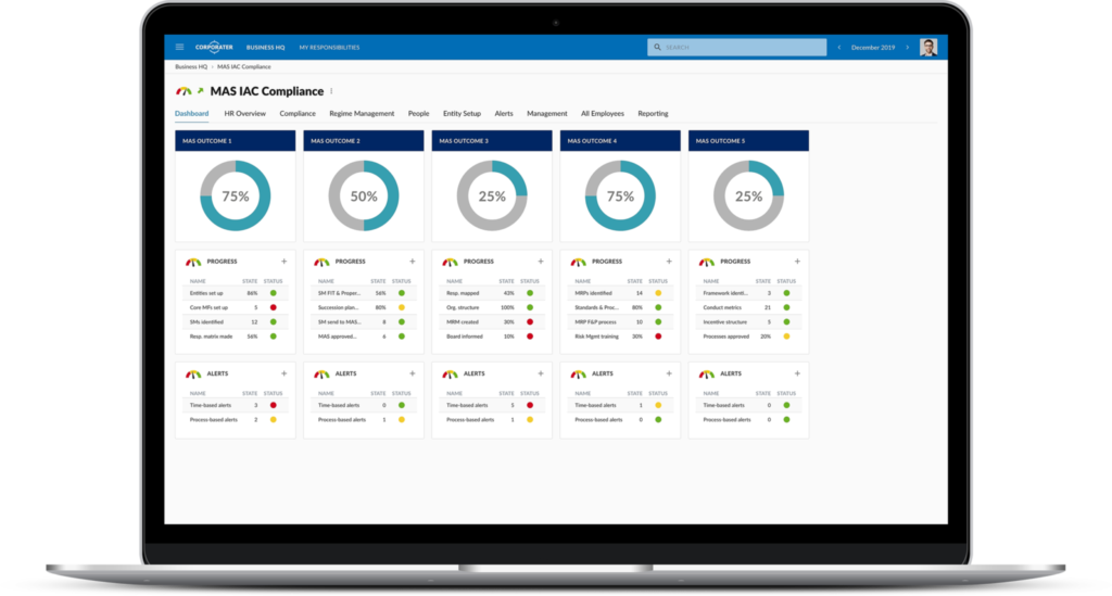 MAS IAC Software Solution | Compliance Management Solutions | Corporater