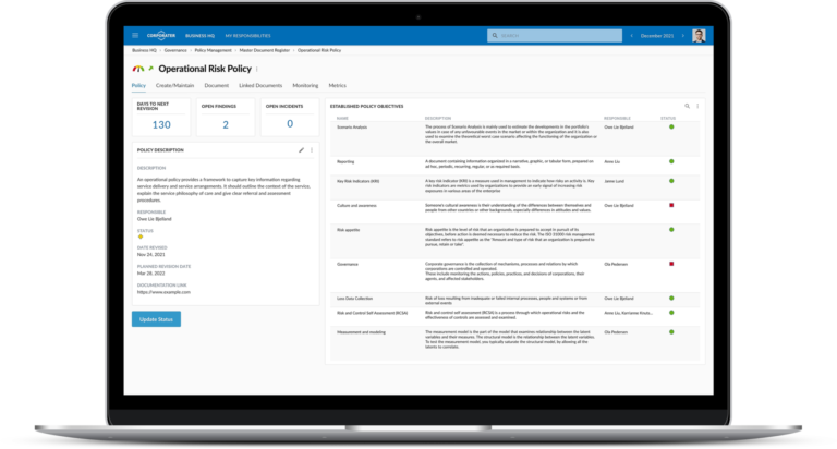 Policy Management Software | Compliance Management Solutions | Corporater