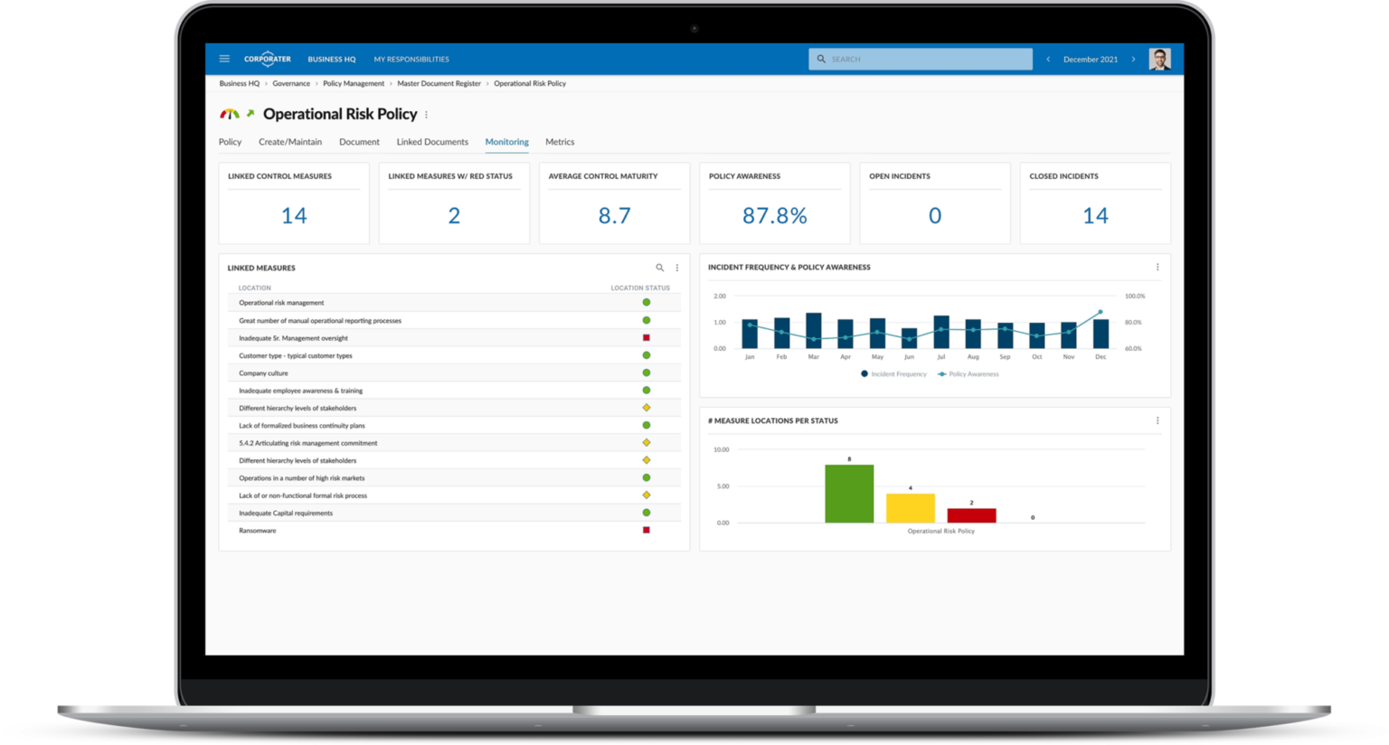 Policy Management Software | Compliance Management Solutions | Corporater