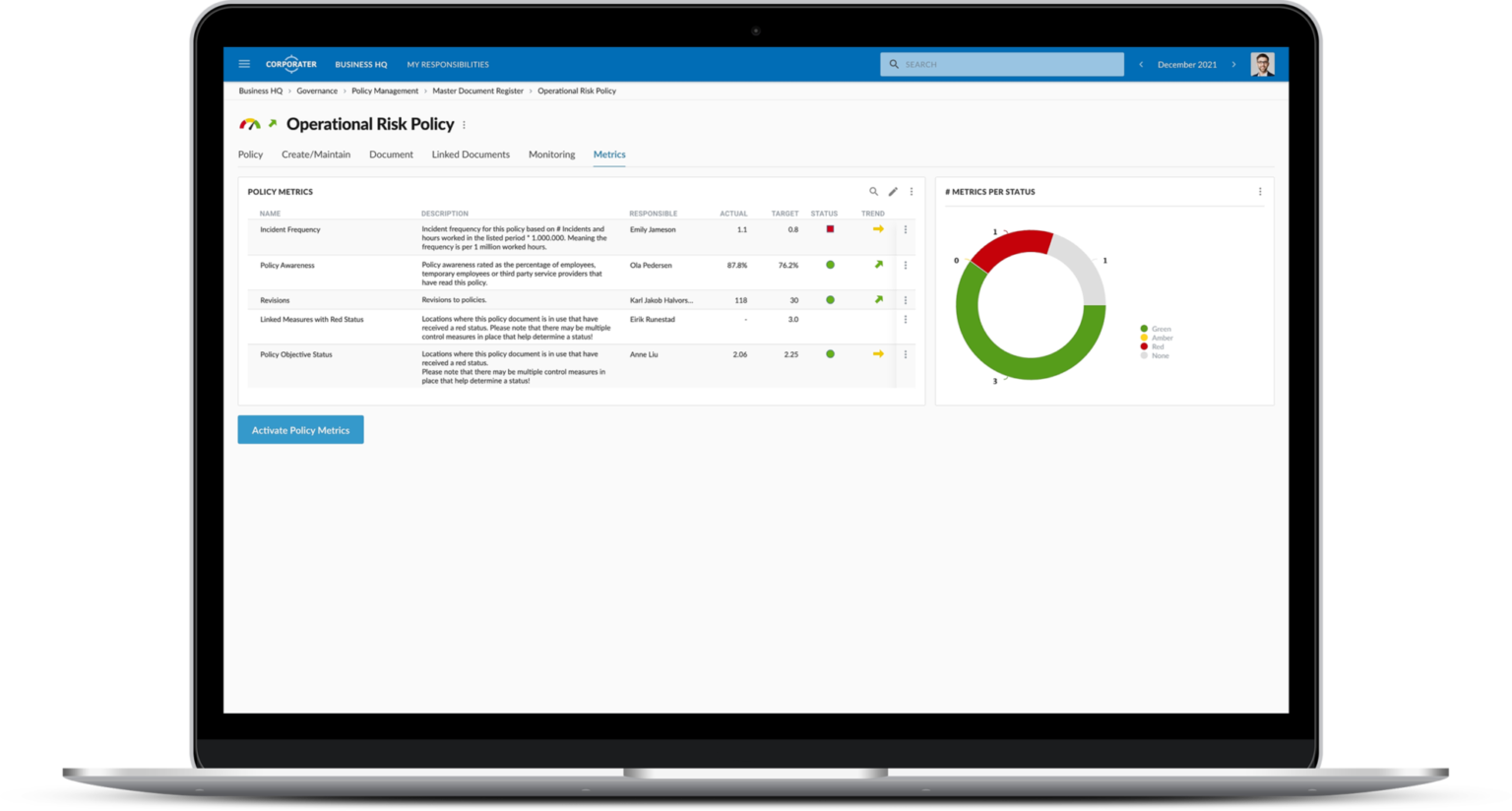 Policy Management Software | Compliance Management Solutions | Corporater