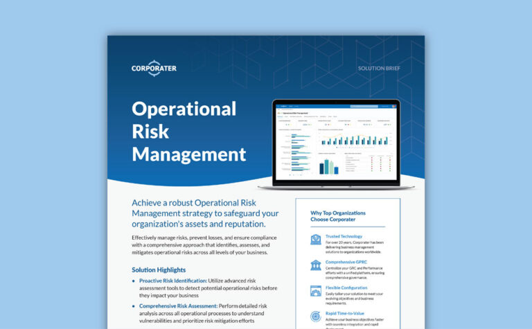 Operational Risk Management Software | Risk Management Solutions ...