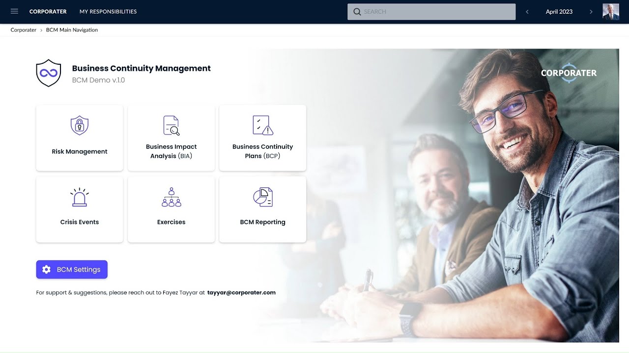 Business Continuity Management Solution | Solution Demos | Corporater